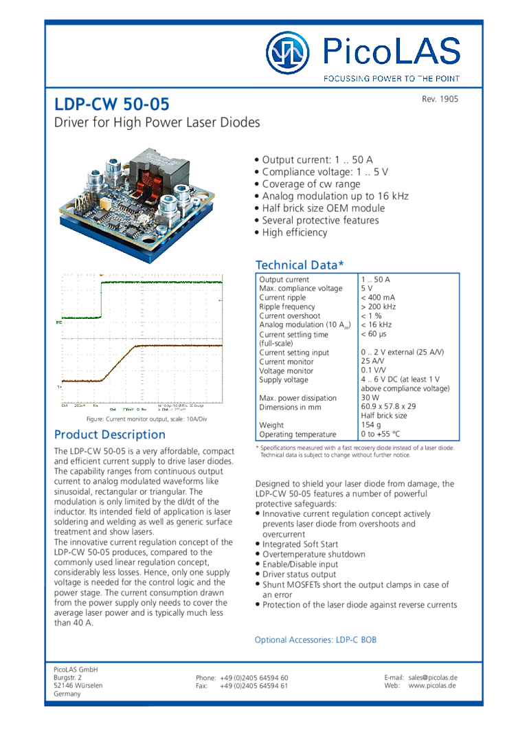 High Power Laser Diode Drivers (ALL TOP BRANDS) High Power Laser Diode Drivers (ALL TOP BRANDS)